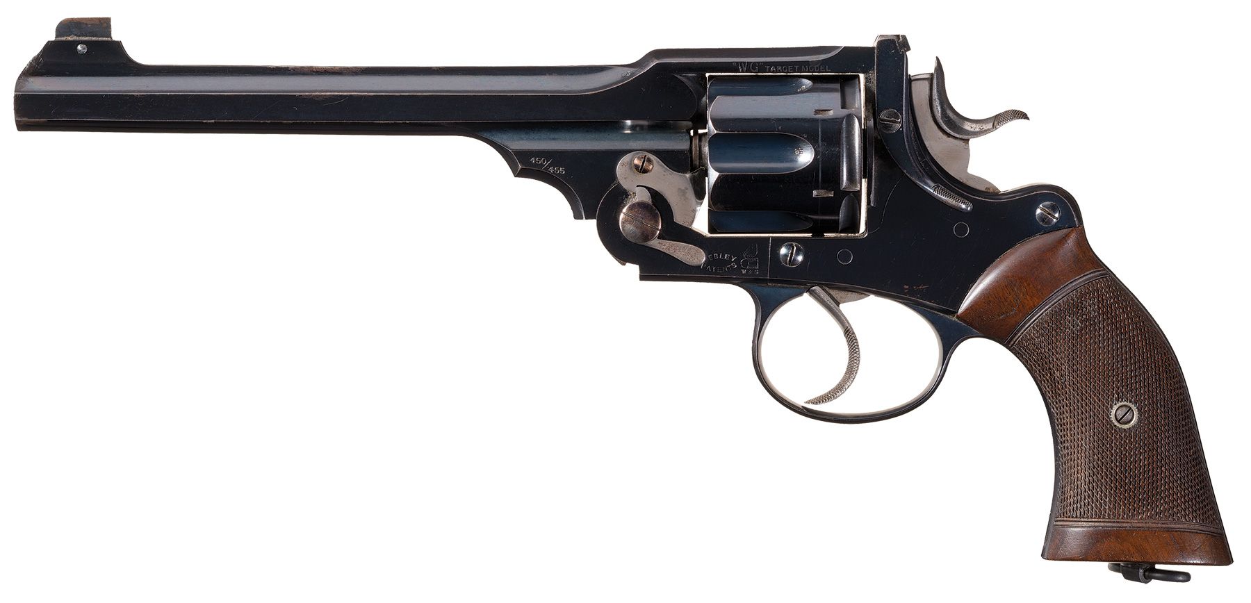 Attractive Webley 1896 WG Target Model Double Action Revolver | Rock ...