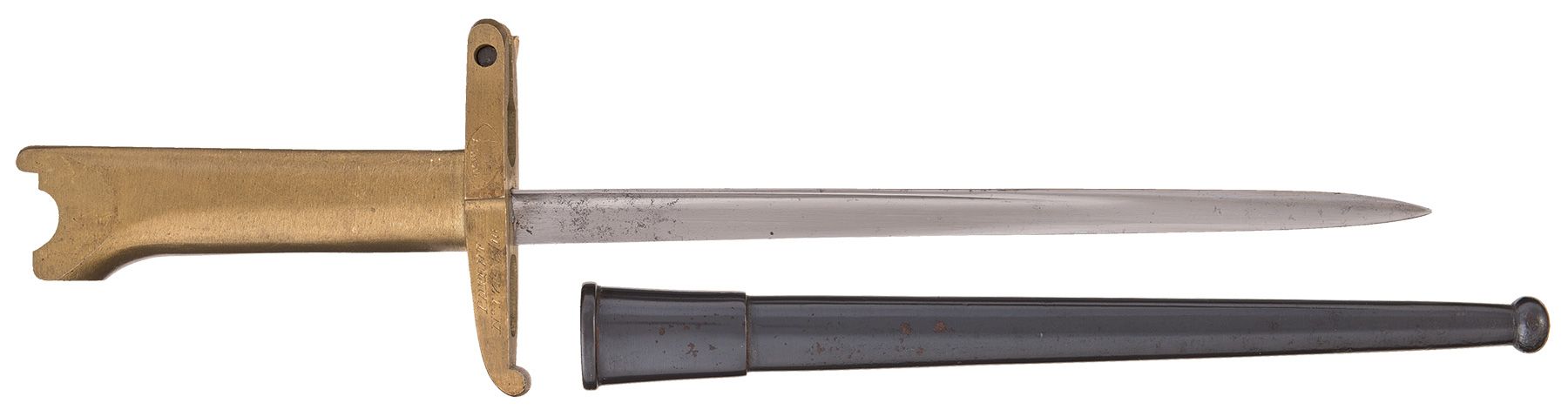 Pritchard-Greener Revolver Bayonet with Sheath | Rock Island Auction