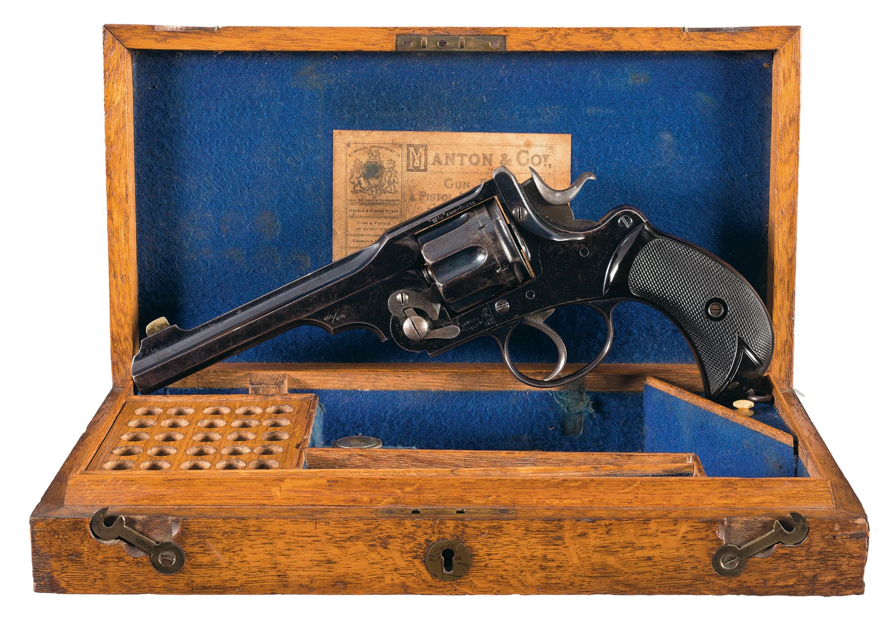 Fine Cased Webley 'WG' Army Model Double Action Revolver | Rock Island ...