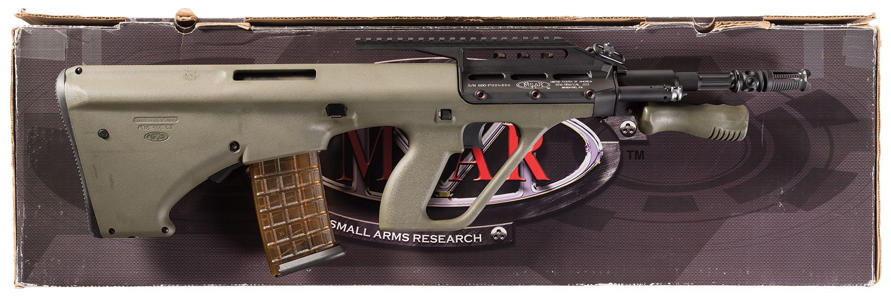 Desirable MSAR STG-556SA Semi-Automatic Bullpup Rifle with Box | Rock ...