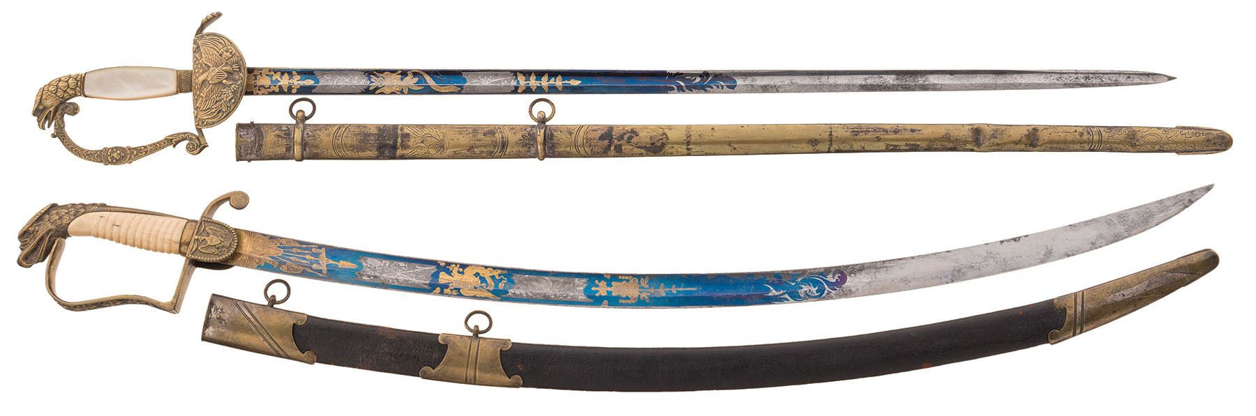 Collector's Lot of Two American Eagle Head Swords | Rock Island Auction