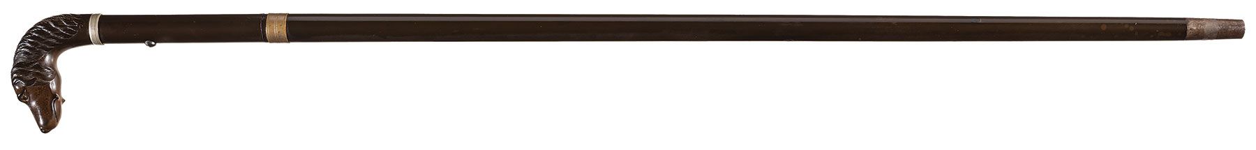 Desirable Remington Large Dog Head Cane Gun | Rock Island Auction