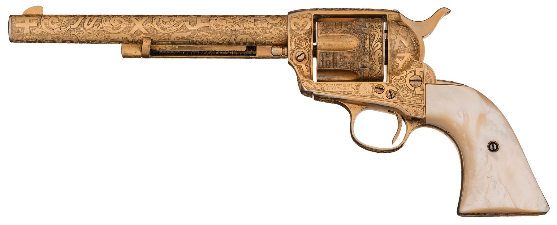 Cole Agee Cattlebrand Engraved Colt 1st Gen. SAA Revolver | Rock Island ...
