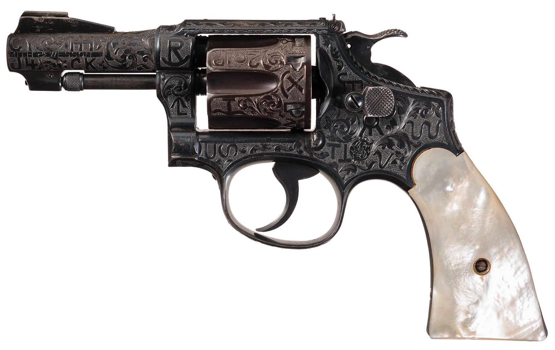 Cole Agee Cattlebrand Egnraved S&W 38 M&P Revolver | Rock Island Auction