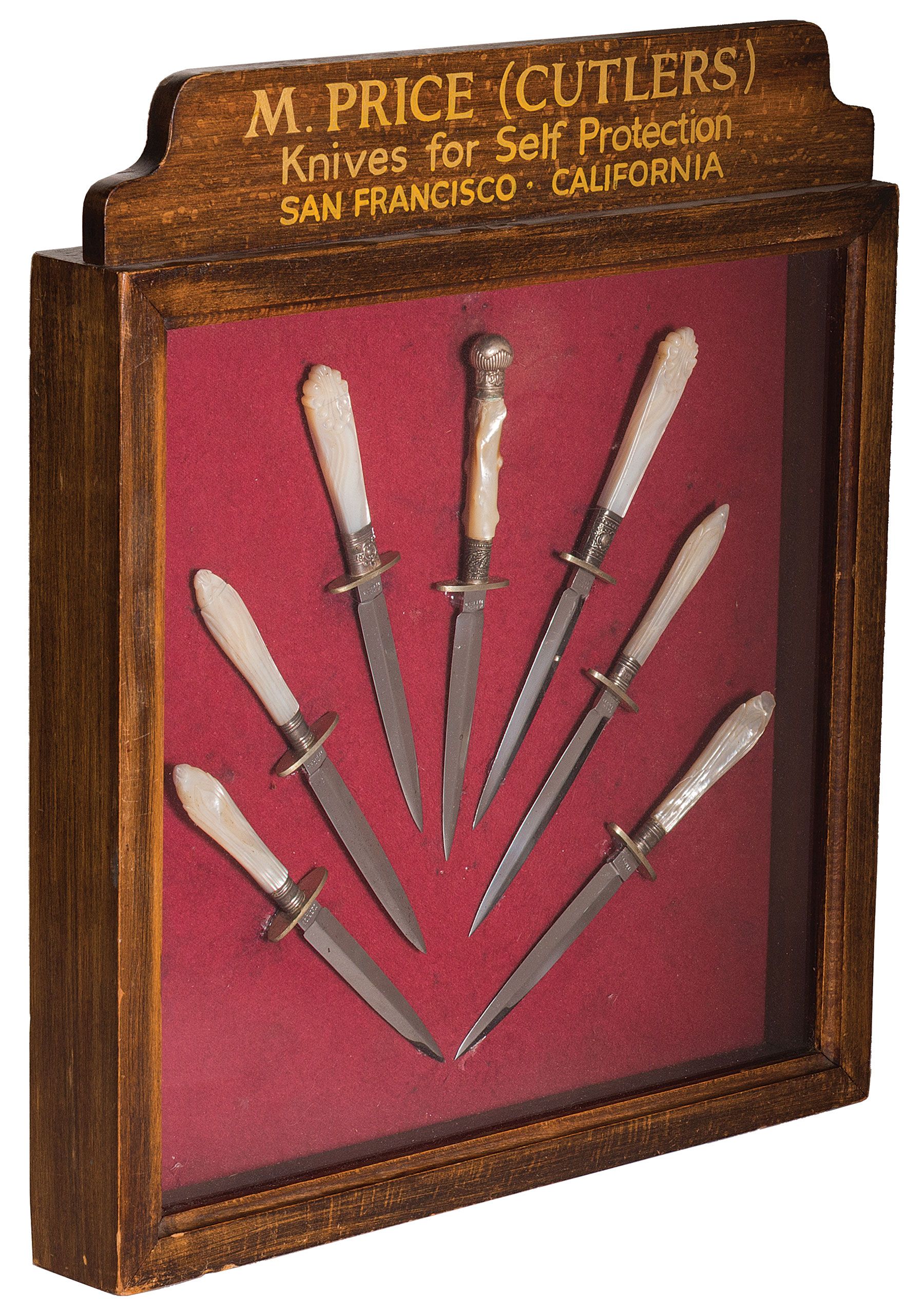 Seven Michael Price San Francisco Daggers with Display Frame | Rock ...