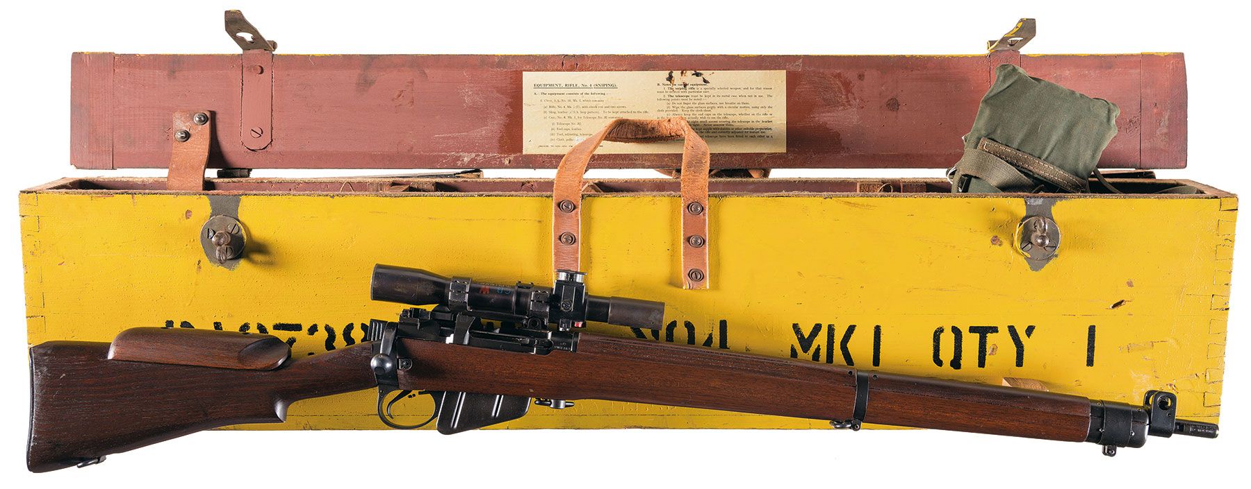 Long Branch No4 MKI Sniper Rifle with Scope and Storage Chest | Rock ...