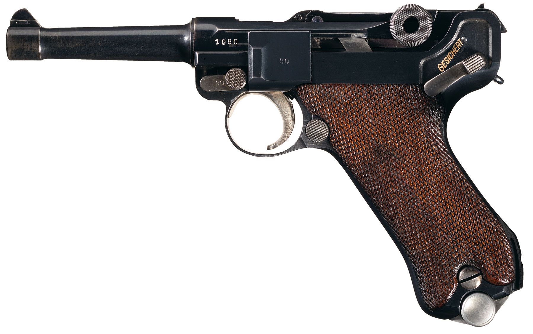 Krieghoff 'S' 1936 Luftwaffe Luger with Ex. Magazine, Holster | Rock ...