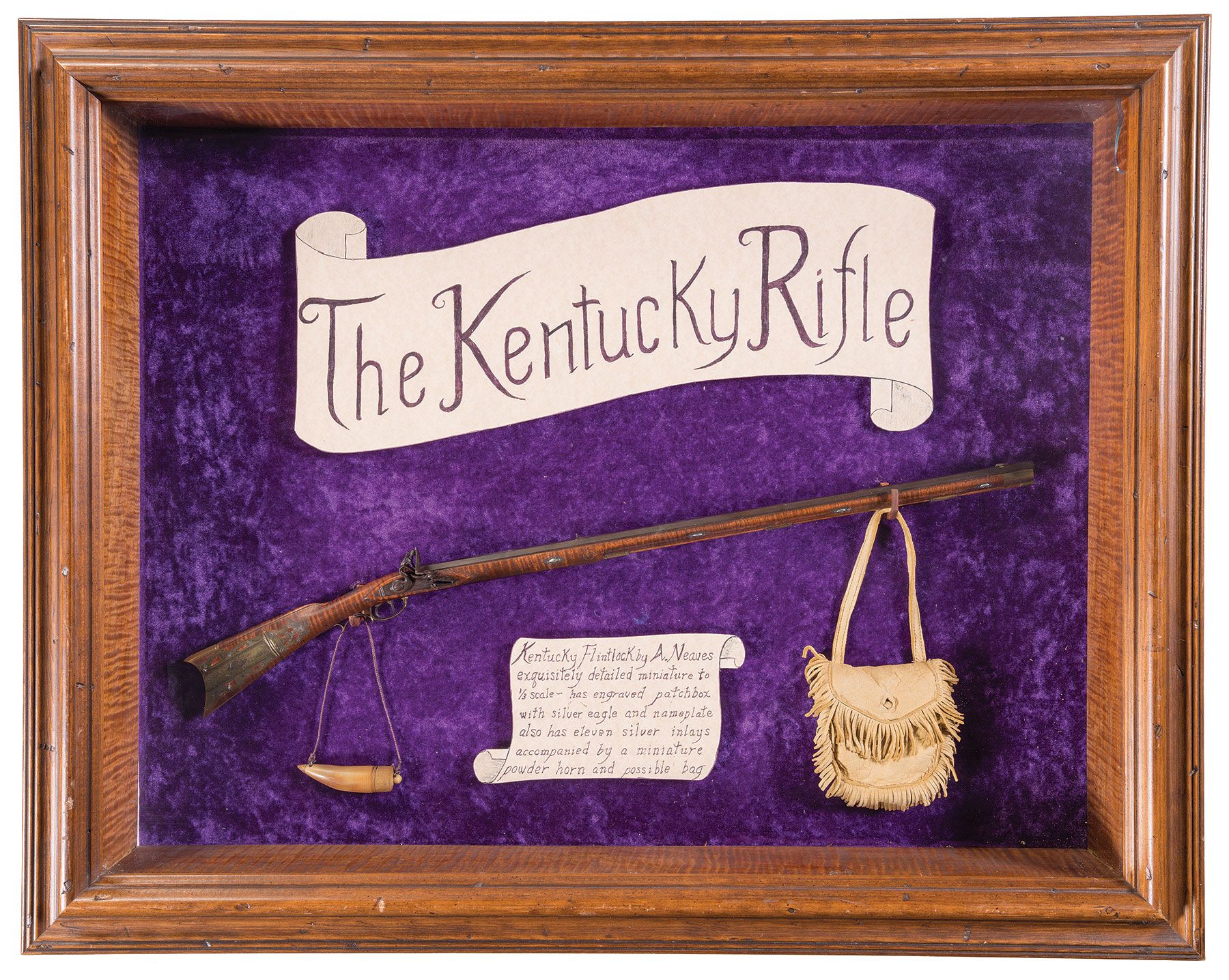 G. Neaves 1/3 Scale Silver Mounted Flintlock American Long Rifle | Rock ...