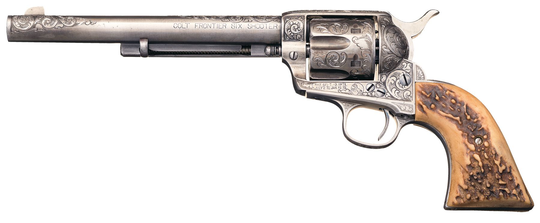 Rachel Wells Engraved Antique Colt SSA Revolver | Rock Island Auction