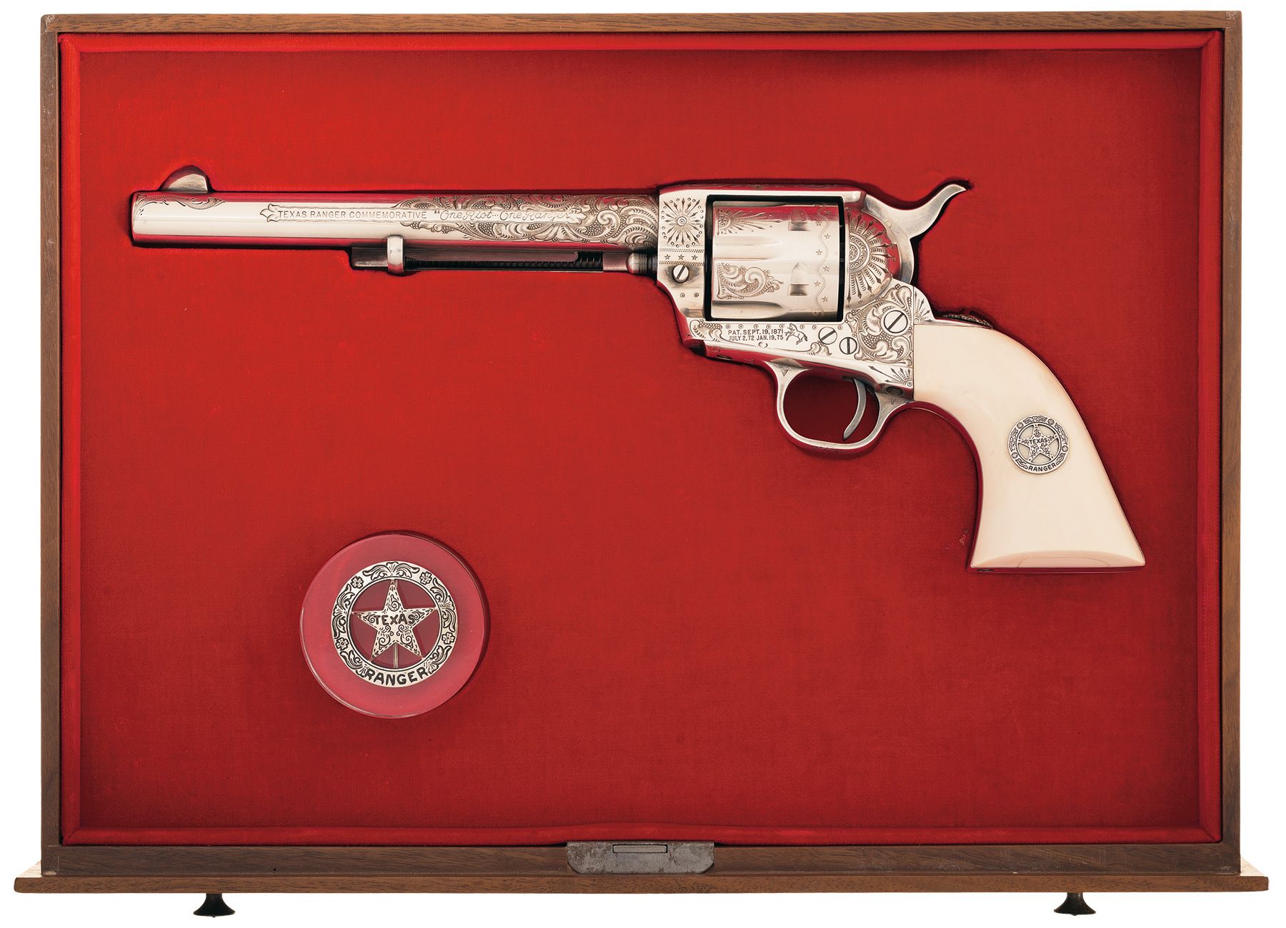 Colt Texas Ranger Deluxe Engraved Single Action Army Revolver | Rock ...