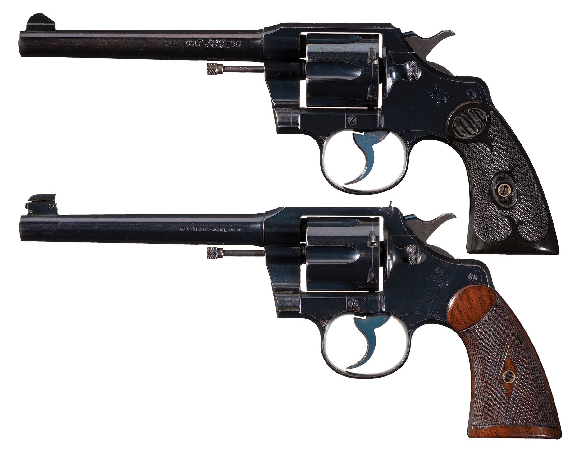 Collector's Lot of Two Colt Double Action Revolvers with Factory | Rock ...