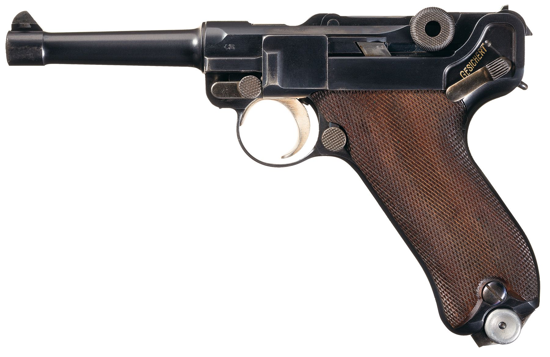 Excellent DWM Model 1908 Commercial Luger Semi-Automatic Pistol | Rock ...