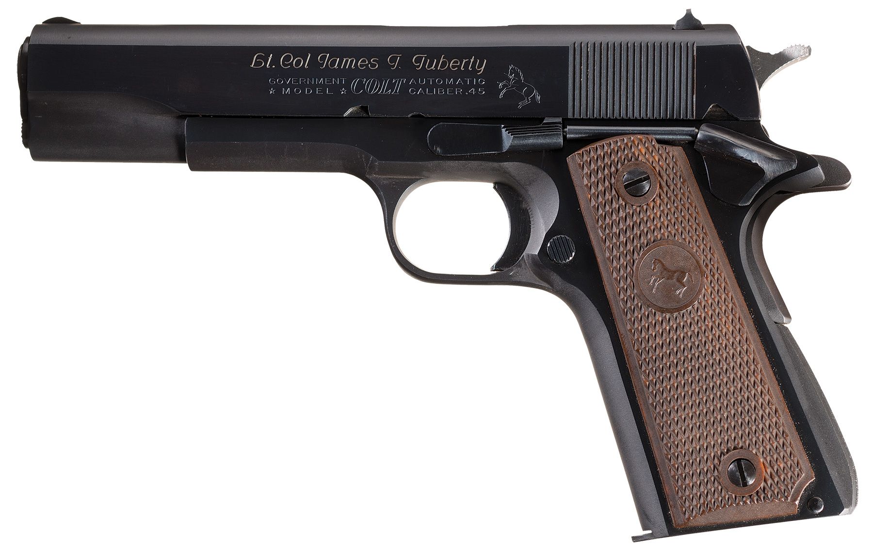 Colt Government Inscribed to Brigadier General James T. Tuberty | Rock ...