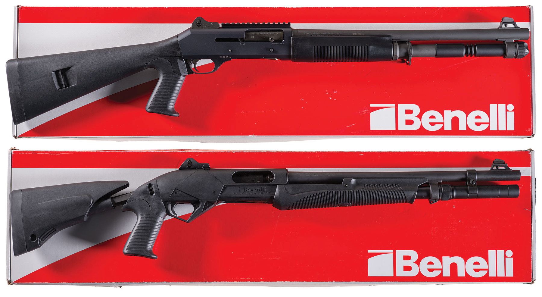 Two Benelli Shotguns with Boxes | Rock Island Auction