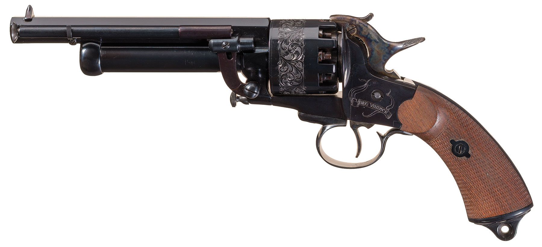 Cased Engraved Navy Arms Co. Le Mat Percussion Revolver | Rock Island ...