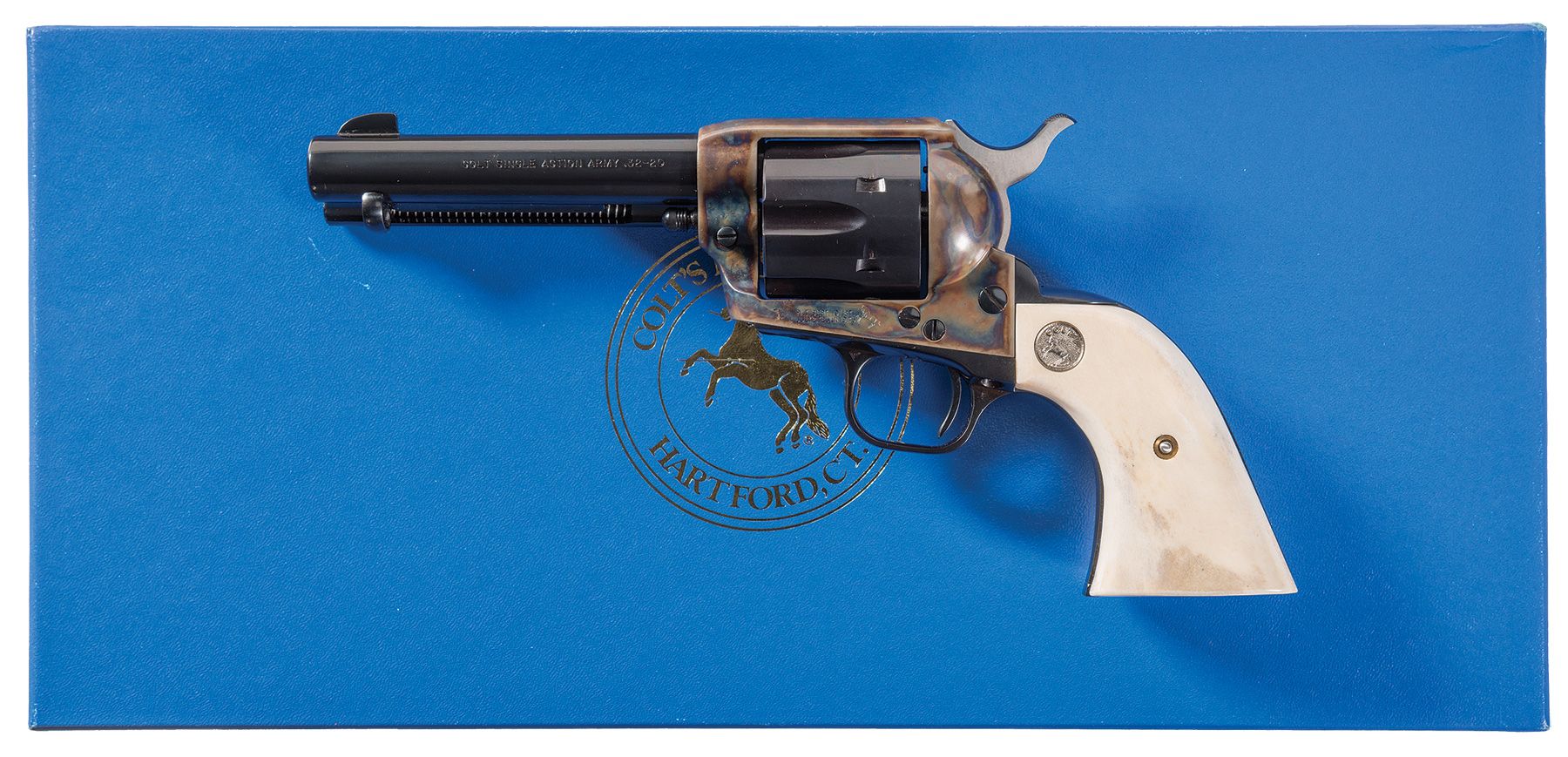 Colt 3rd Gen Single Action Army Revolver with Stag Grips and Box | Rock ...
