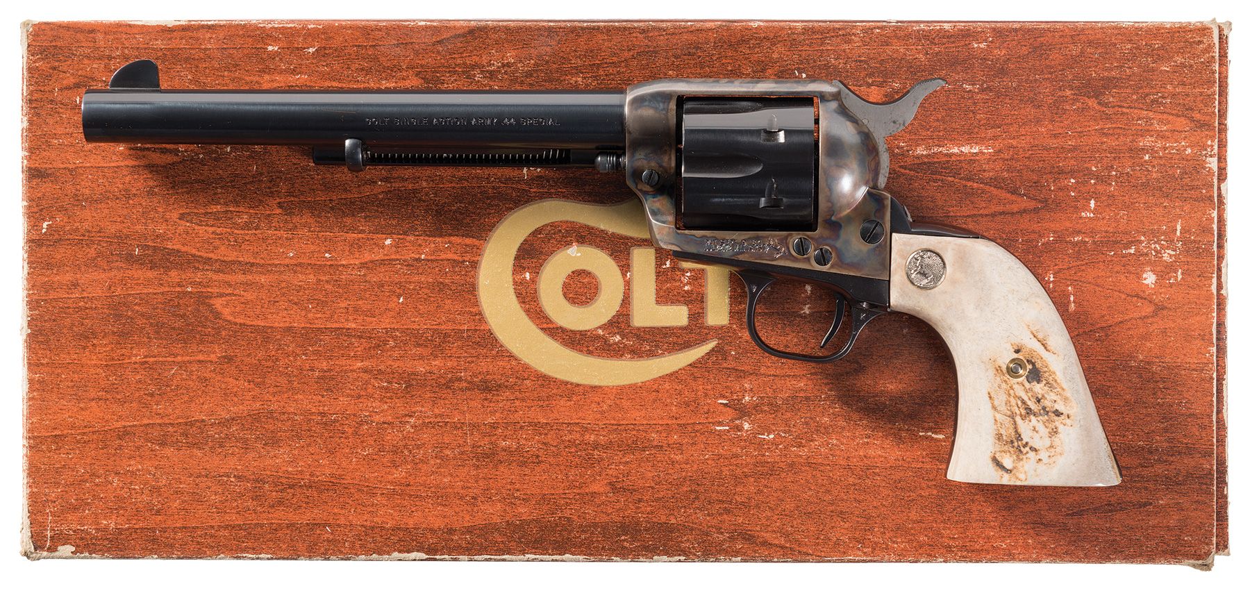 Colt 3rd Gen Single Action Army Revolver with Stag Grips & Box | Rock ...