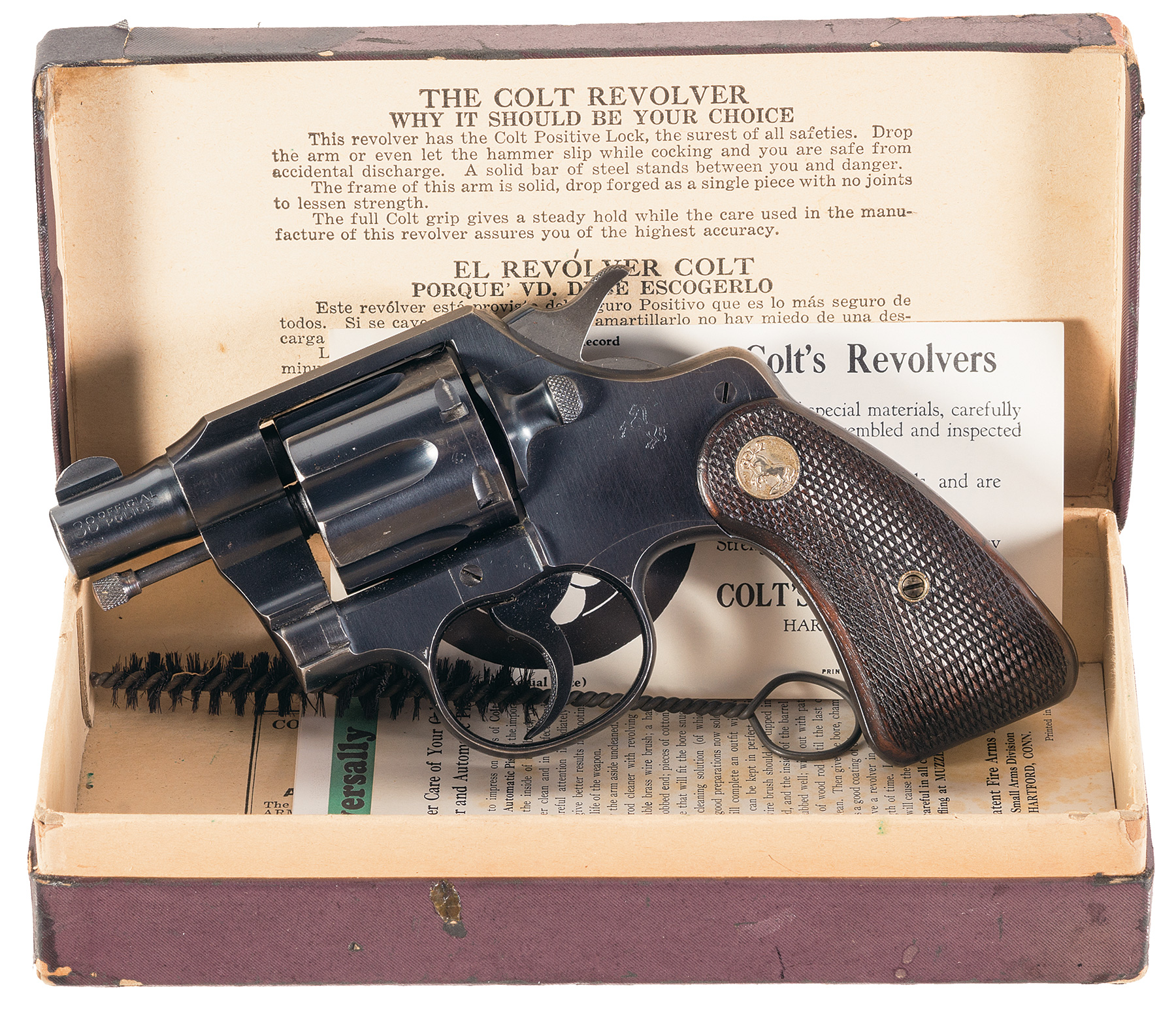 Pre-War Colt Official Police Revolver, 2' Barrel and Box | Rock Island ...