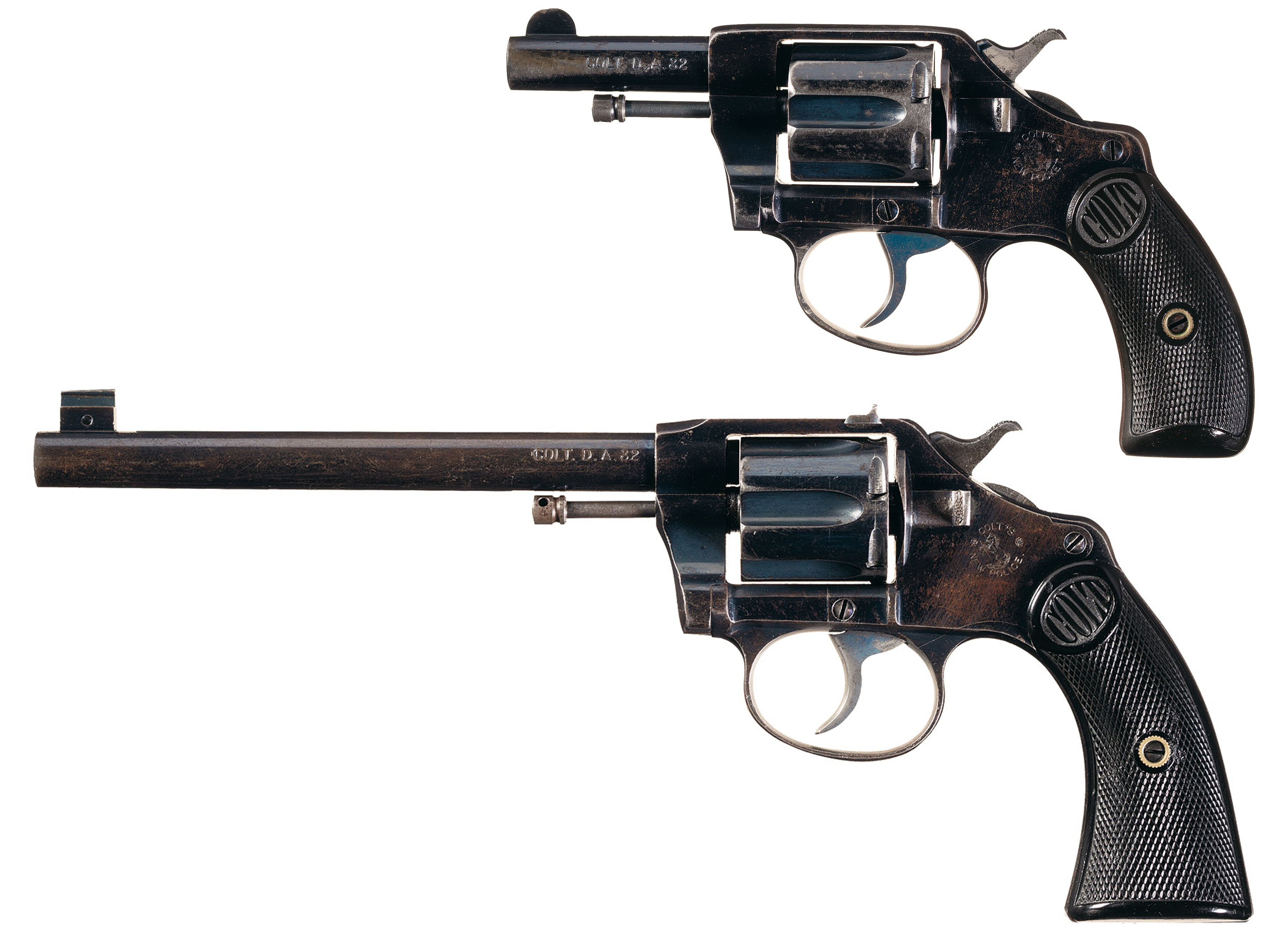 Collectors Lot of Two Colt Double Auction Revolvers | Rock Island Auction