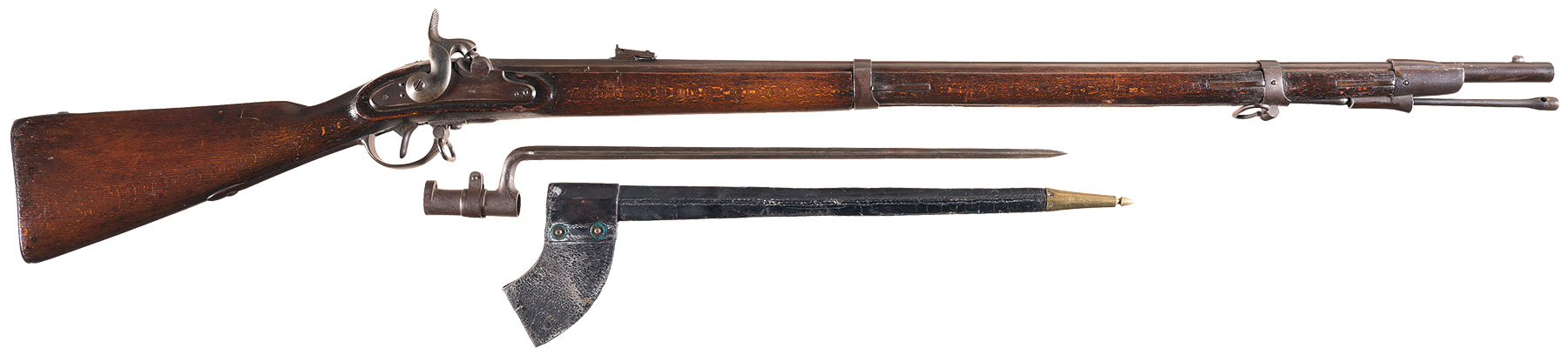 Austrian Model 1854 Lorenz Percussion Rifle with Bayonet | Rock Island ...