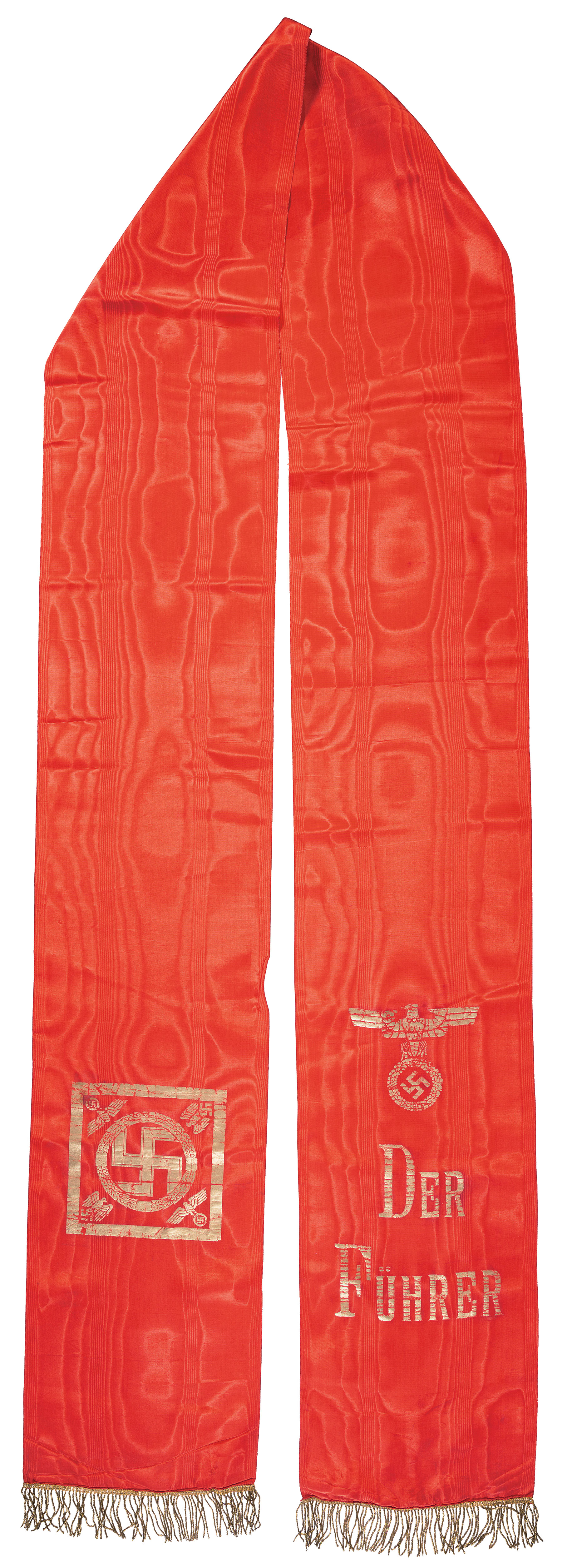 Nazi Funeral Sash Bearing Adolf Hitler's Personal Standard | Rock ...