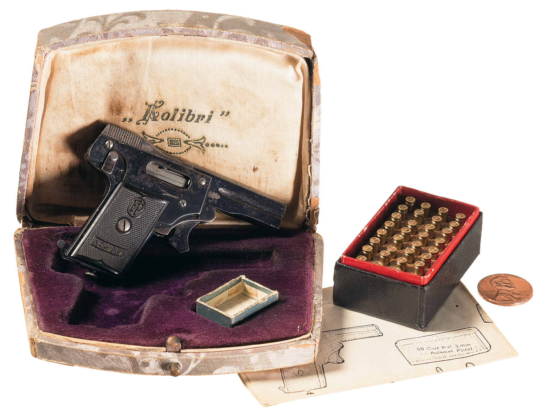 Scarce Kolibri Miniature Pistol with Original Case | Rock Island Auction