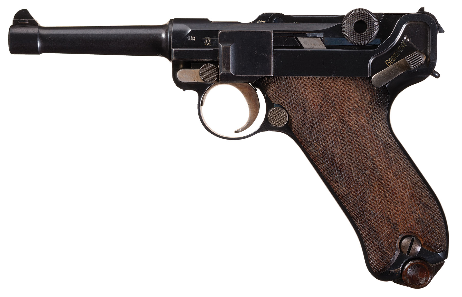 Unique DWM Model 1908 Commercial Navy Proofed Luger | Rock Island Auction