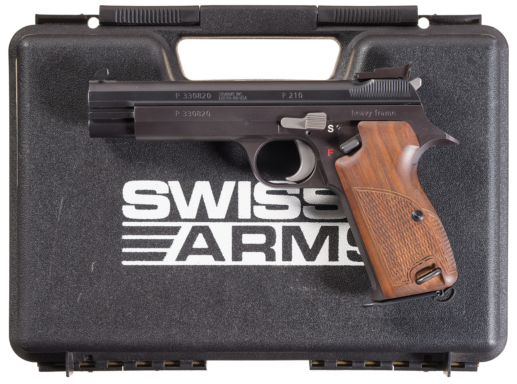 Excellent Sig Arms Model P210-6 Semi Automatic Pistol with Case | Rock ...