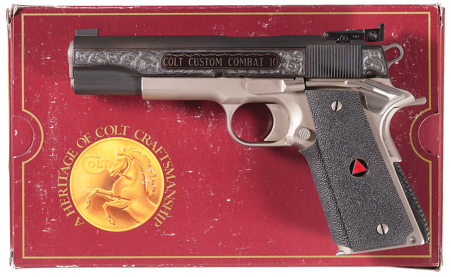 Engraved Colt Government Model Custom Combat in 10mm with Box | Rock ...