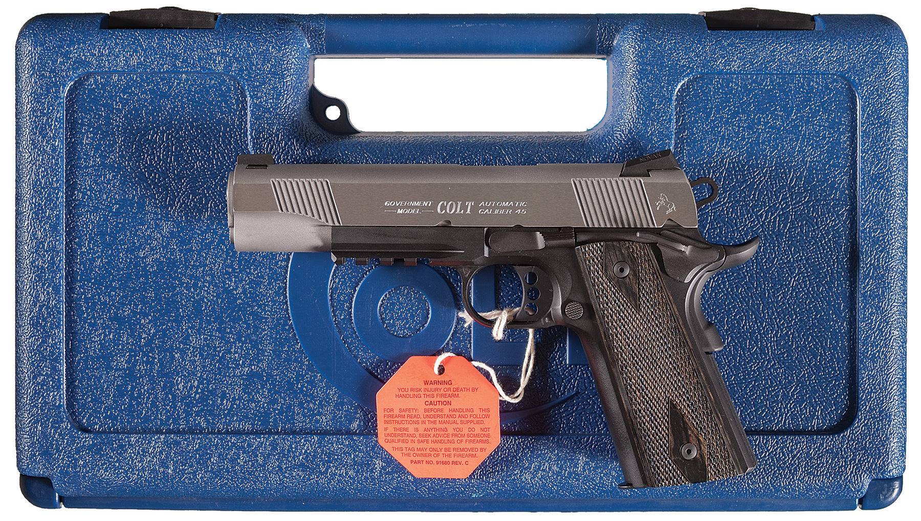 Colt Government Model Rail Gun Semi-Automatic Pistol with Case | Rock ...