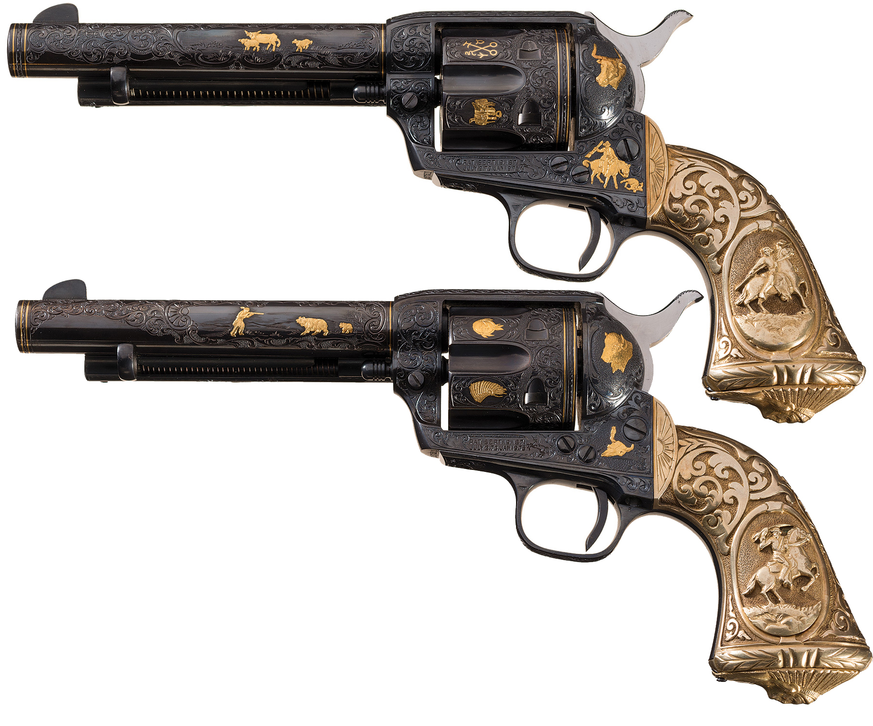 Two Exhibition Quality 1st Gen Colt SAA Revolvers | Rock Island Auction