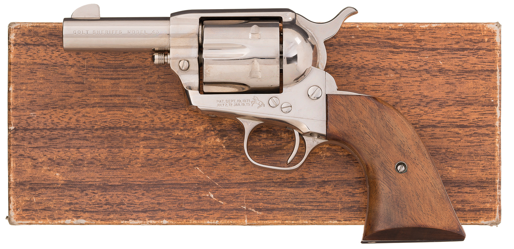 Rare Documented First Nickel Plated Colt Sheriff's Model Second | Rock ...