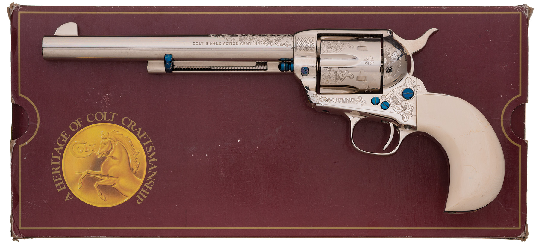 G. Spring Engraved Colt Single Action Army with Bird's Head Grip | Rock ...