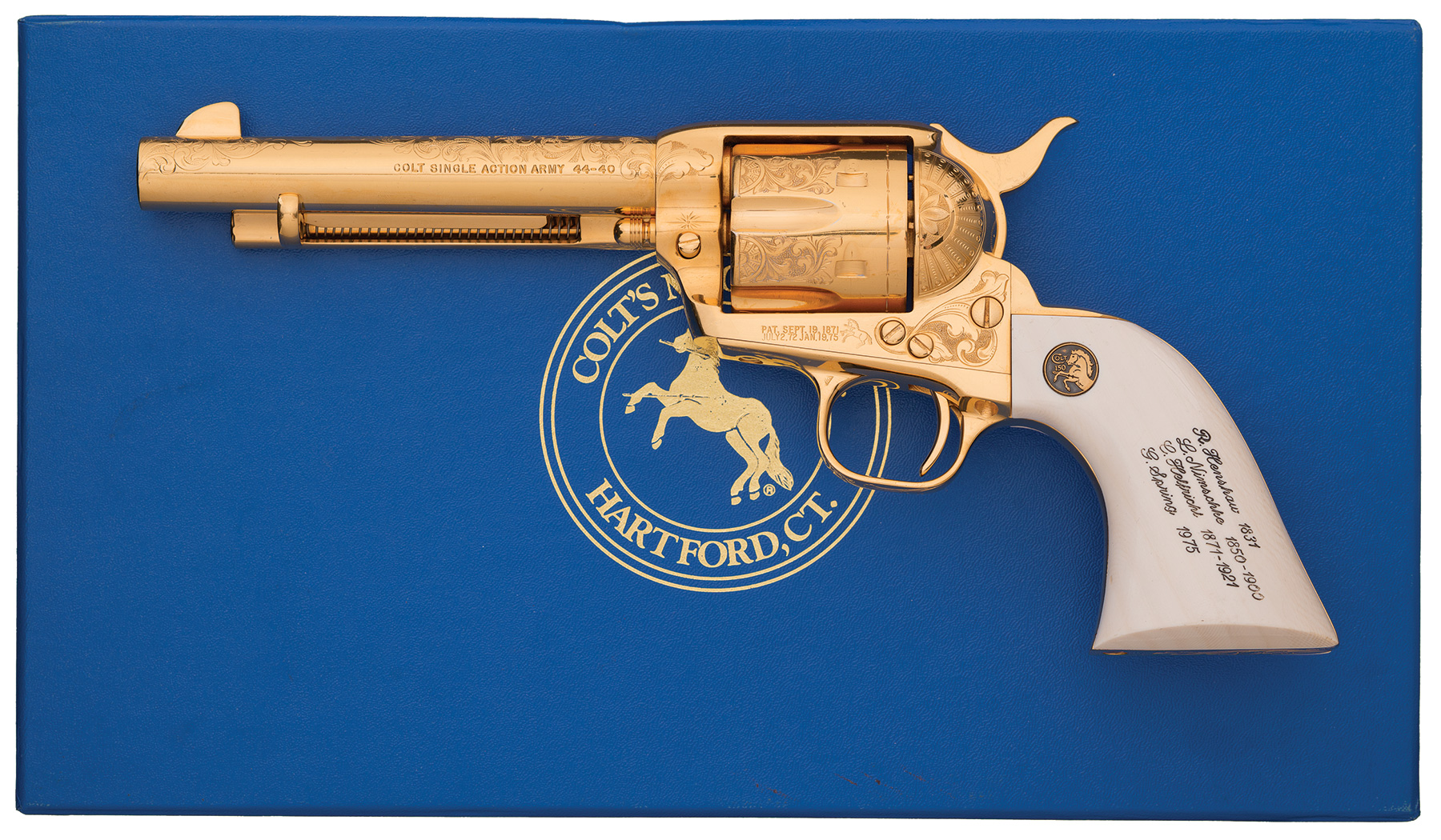 Factory Engraving Sampler Prototype Colt Single Action Army | Rock ...