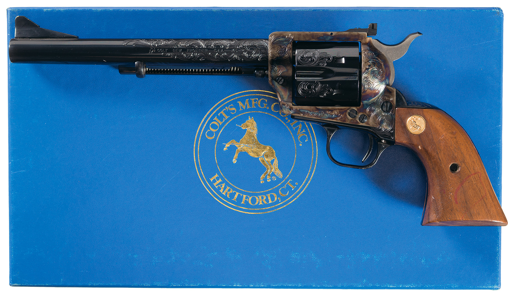 Scarce Factory Engraved Colt New Frontier Single Action Army | Rock ...