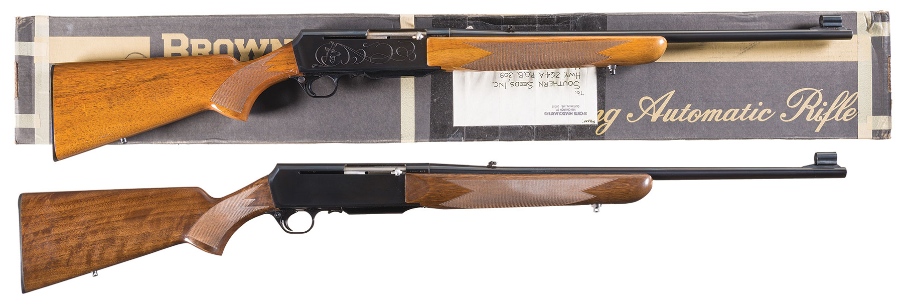 Two Belgian Browning Semi-Automatic Rifles | Rock Island Auction