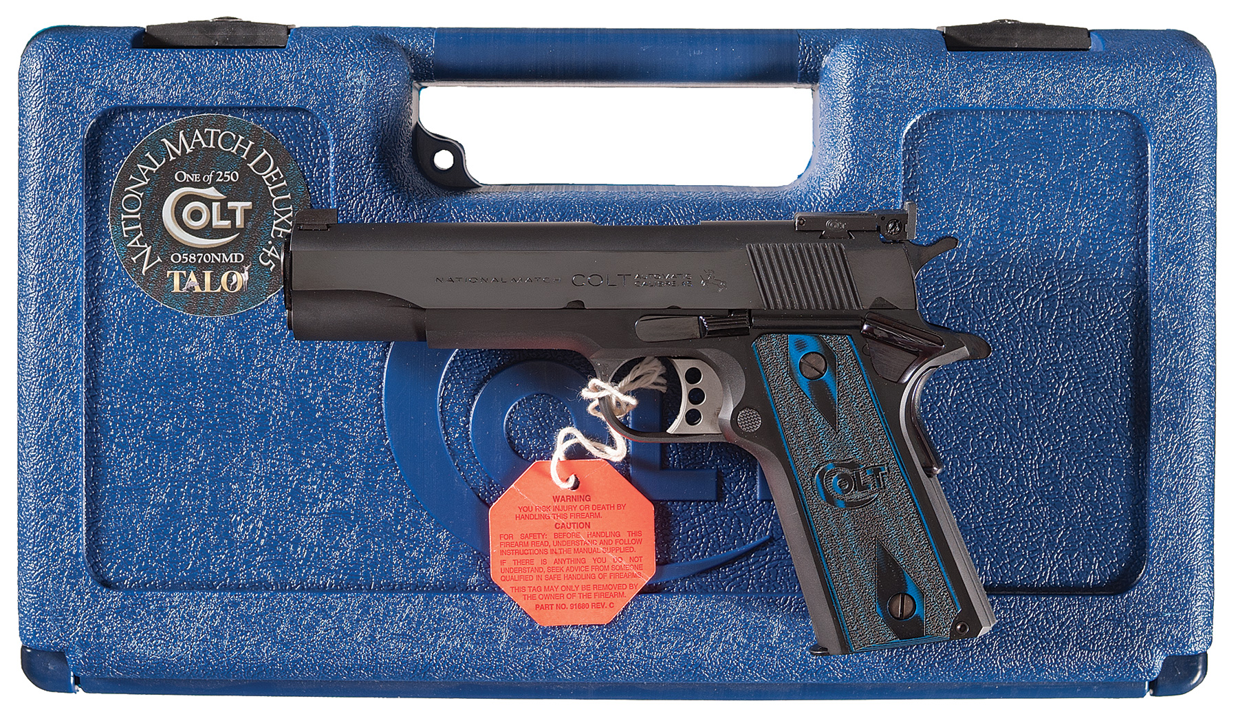 Colt National Match Deluxe Talo Edition Pistol with Case | Rock Island ...