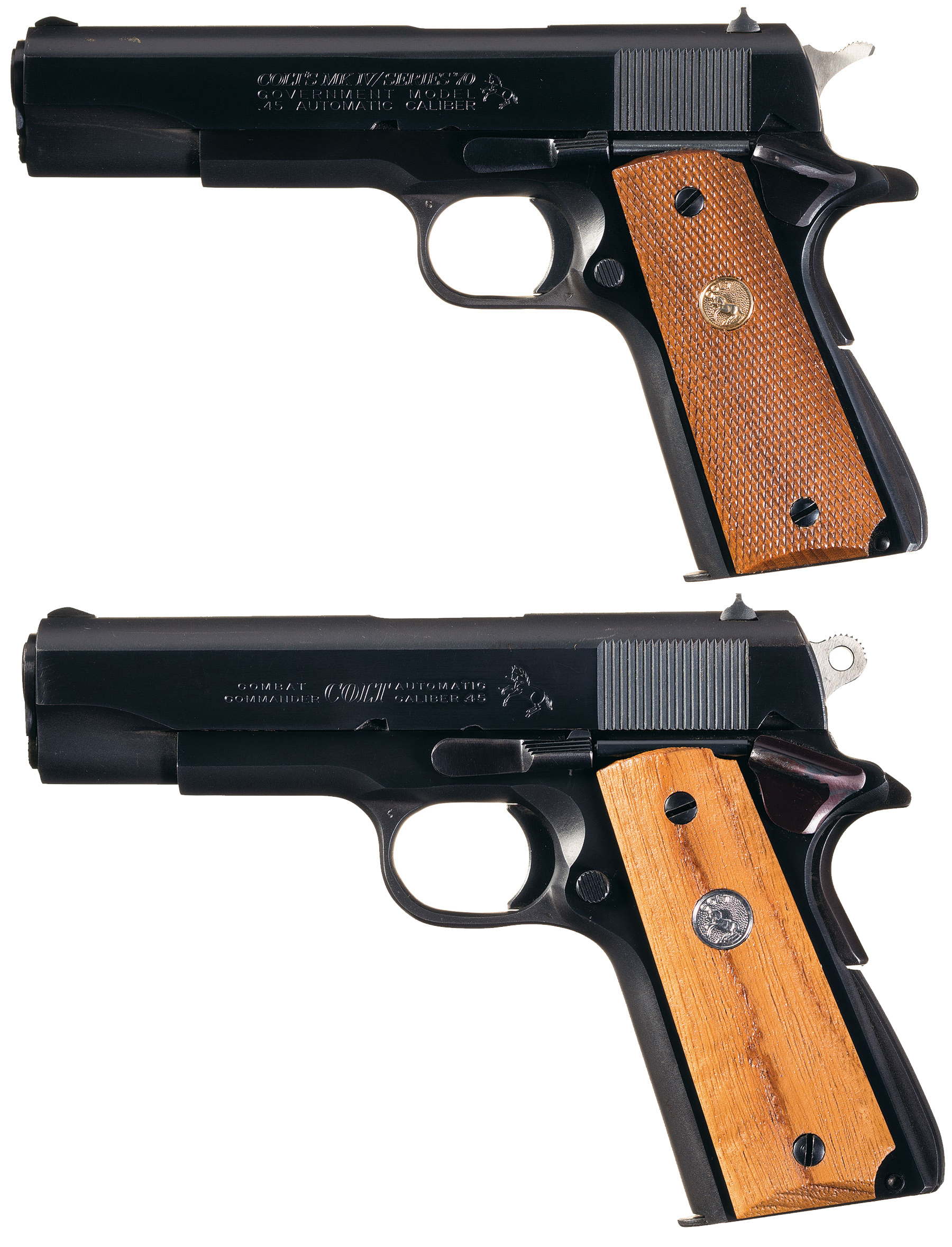 Two Colt Semi-Automatic Pistols A) Colt Series 70 Government | Rock ...