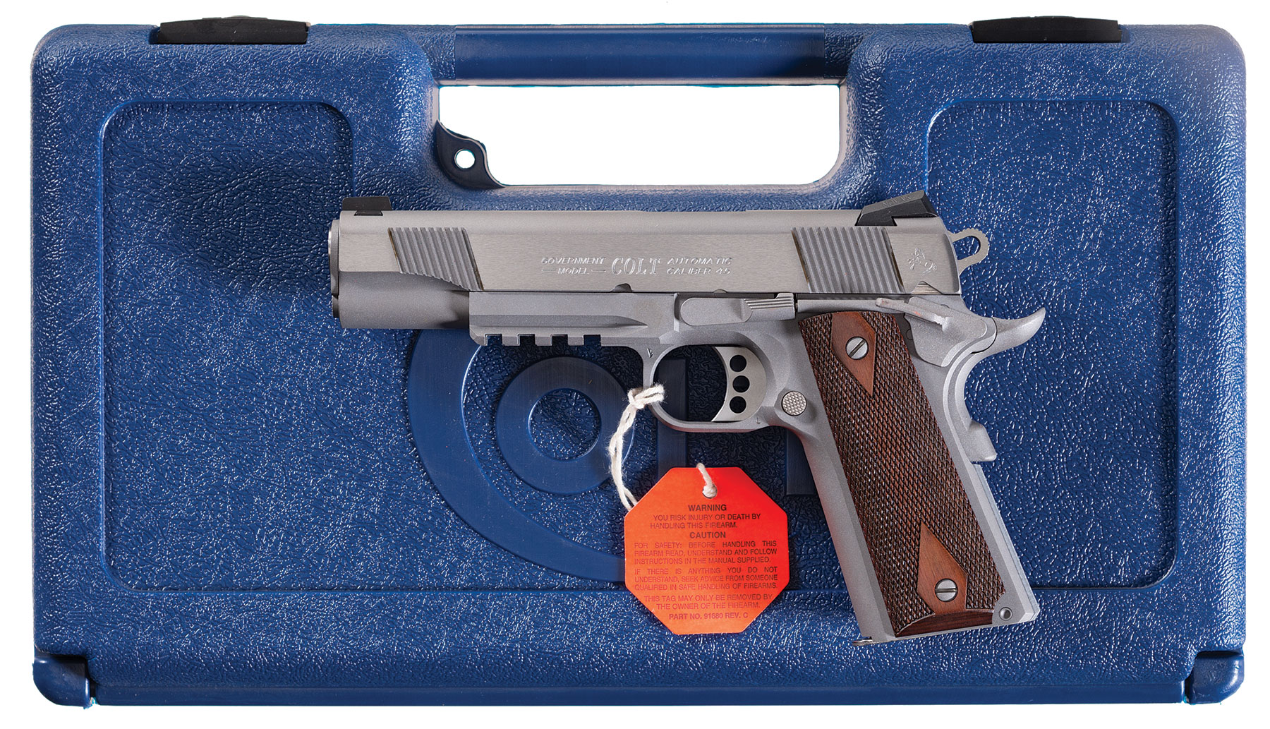 Colt Government Model Rail Gun Semi-Automatic Pistol with Case | Rock ...