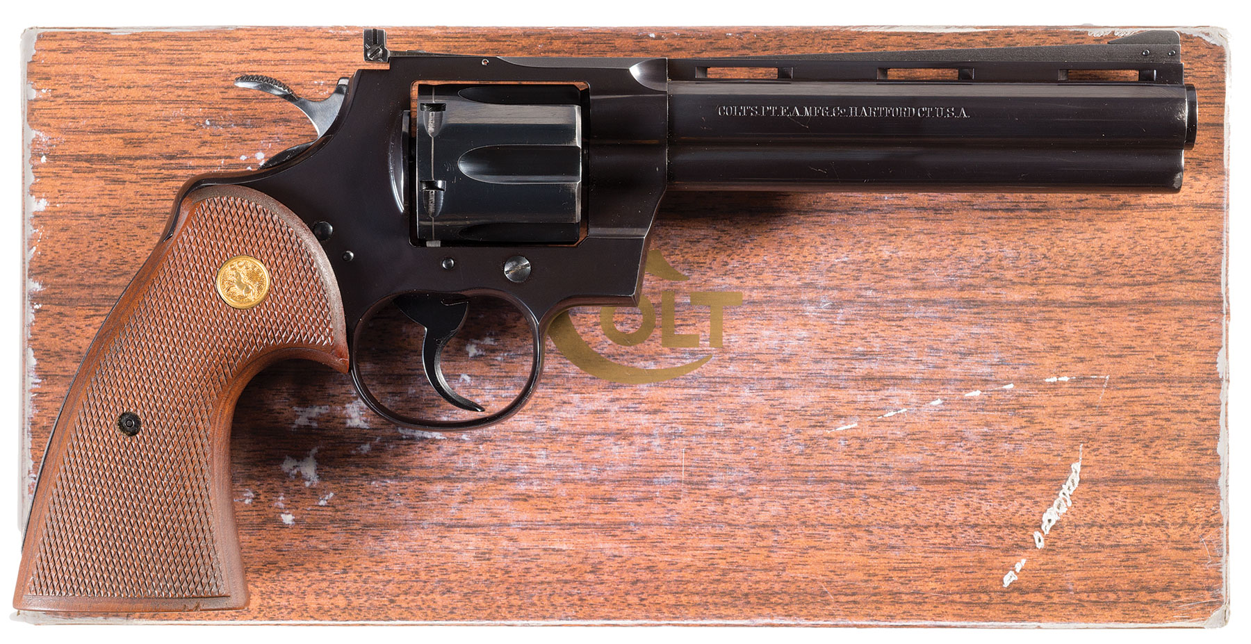 1956 Colt Python, Excellent, '301' S/N, Box | Rock Island Auction