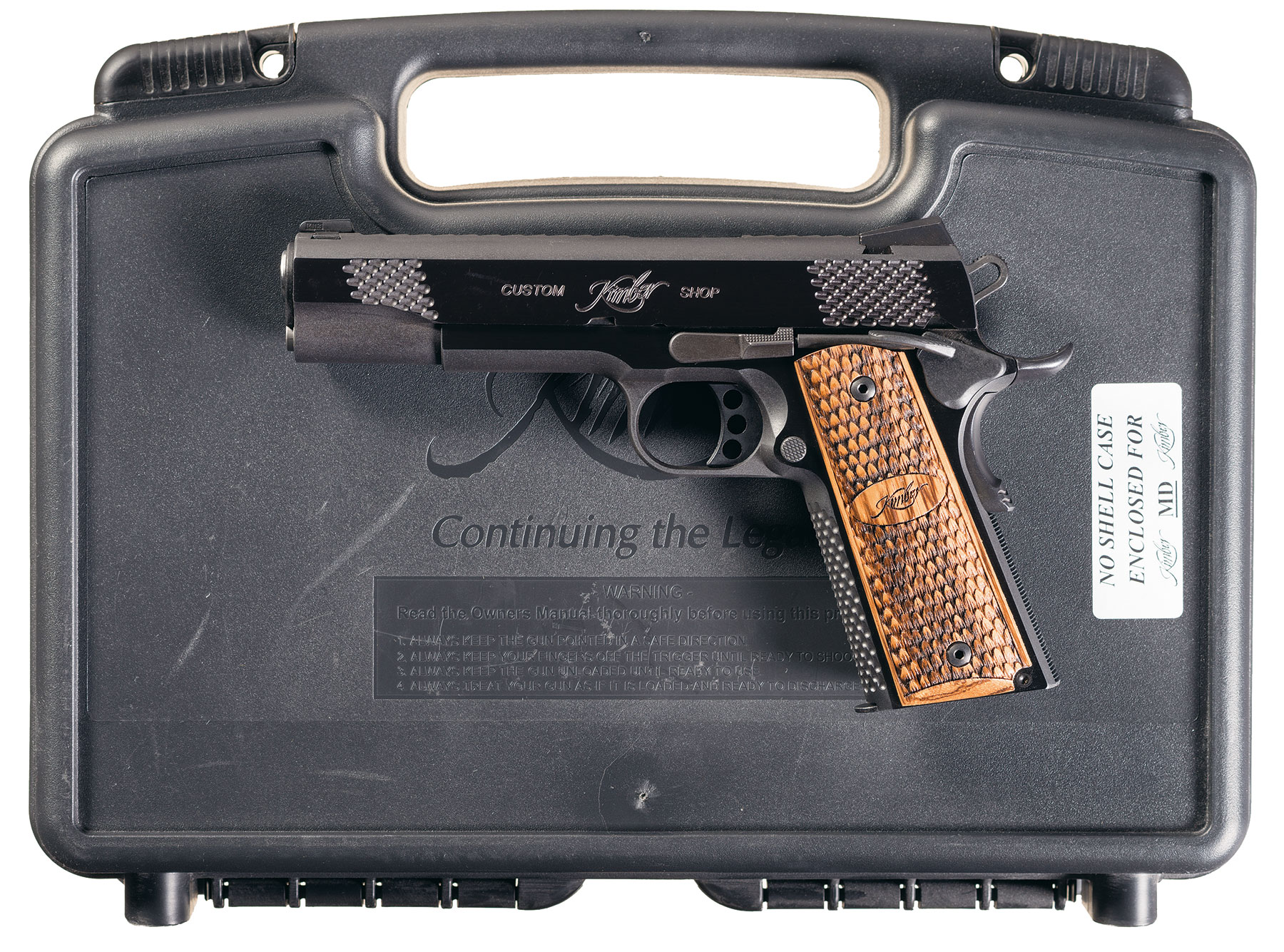 Kimber Custom Shop Raptor II Semi-Automatic Pistol with Case | Rock ...