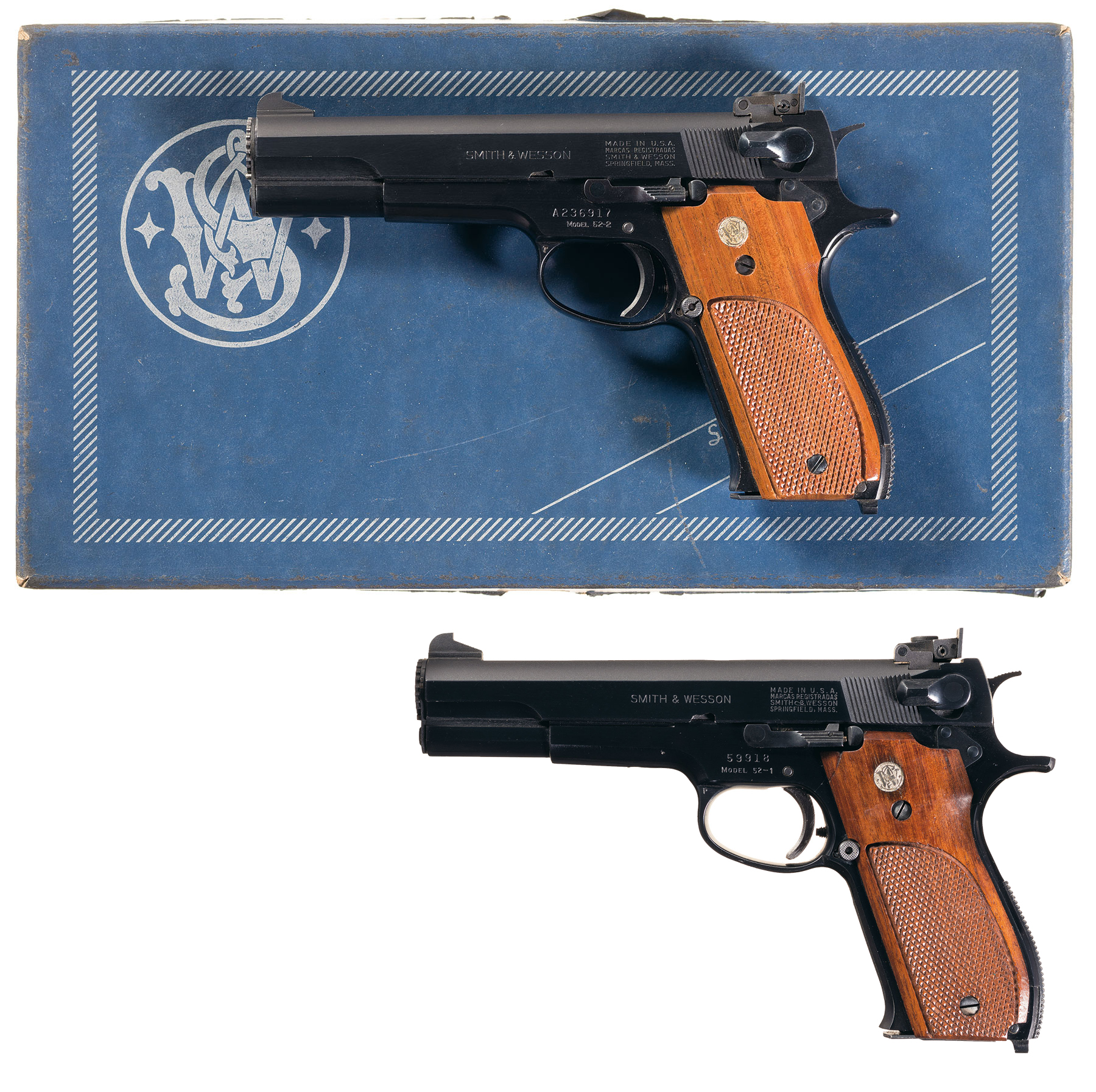 Two Smith & Wesson Model 52 Semi-Automatic Pistols | Rock Island Auction