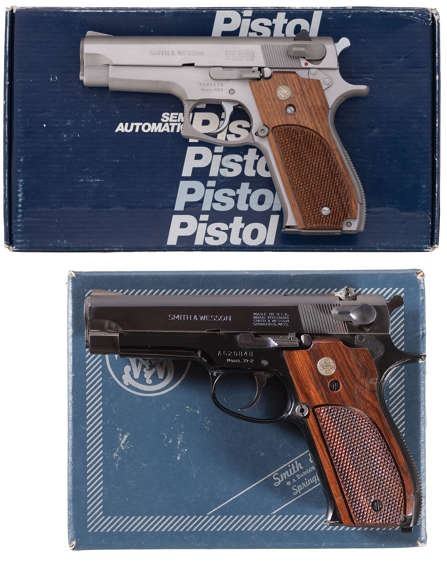 Two Smith & Wesson Semi-Automatic Pistols with Boxes | Rock Island Auction