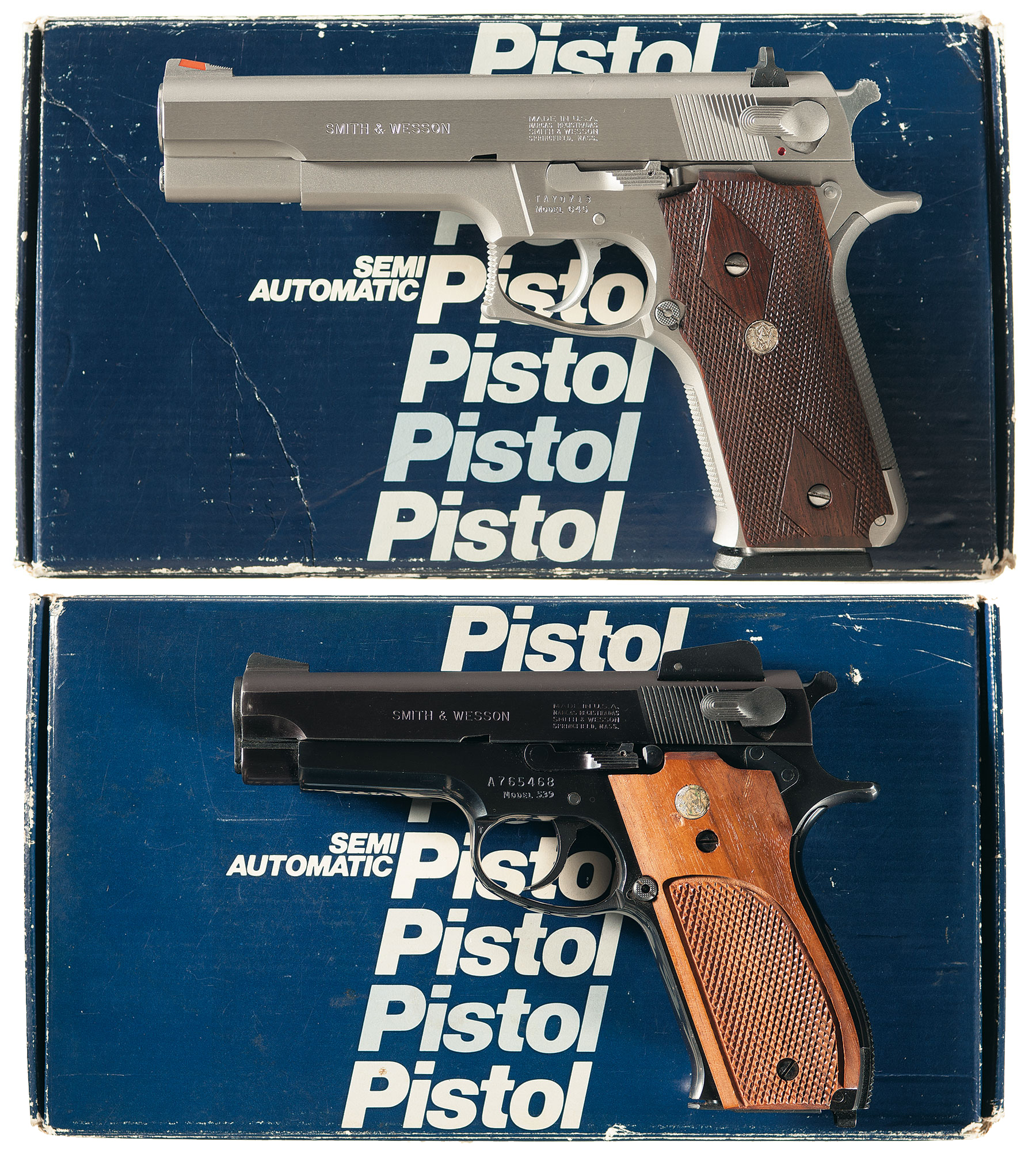 Two Smith & Wesson Semi-Automatic Pistols with Boxes | Rock Island Auction