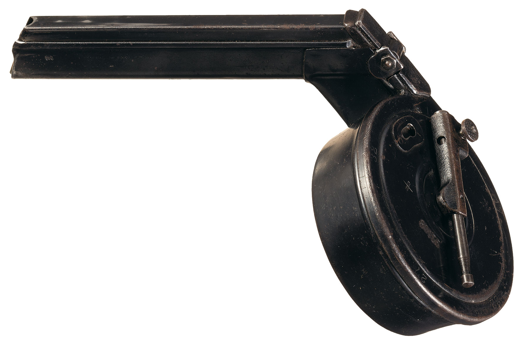 1st Pattern Bing Brothers Snail Drum Mag, w/Case | Rock Island Auction