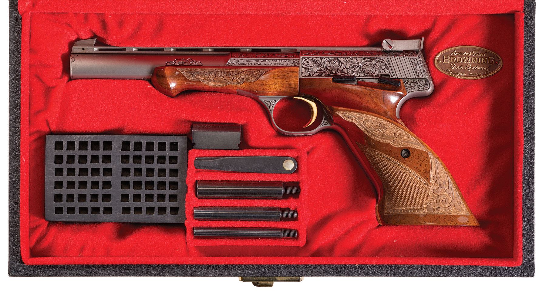 Engraved Cased Belgian Browning Renaissance Grade Medalist | Rock ...