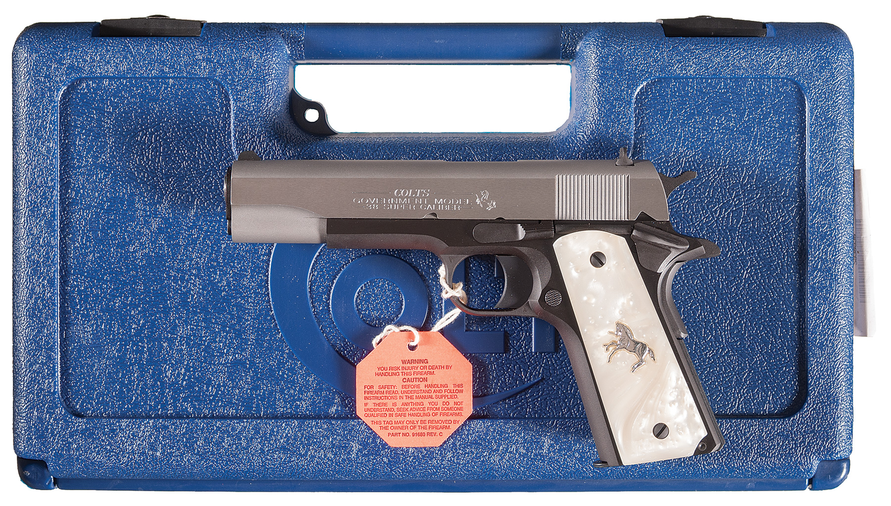 Colt Government Model Pistol in 38 Super with Case | Rock Island Auction