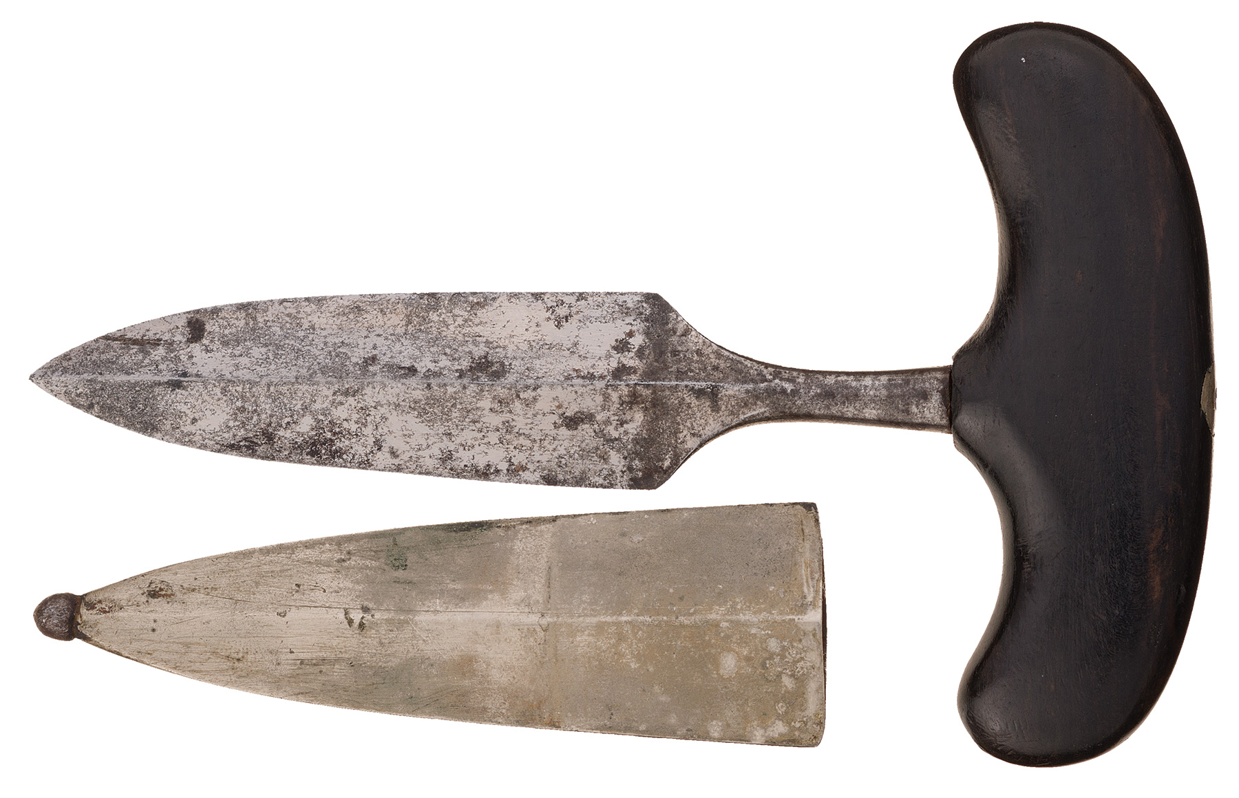 San Francisco Attributed Push Dagger w/Sheath | Rock Island Auction
