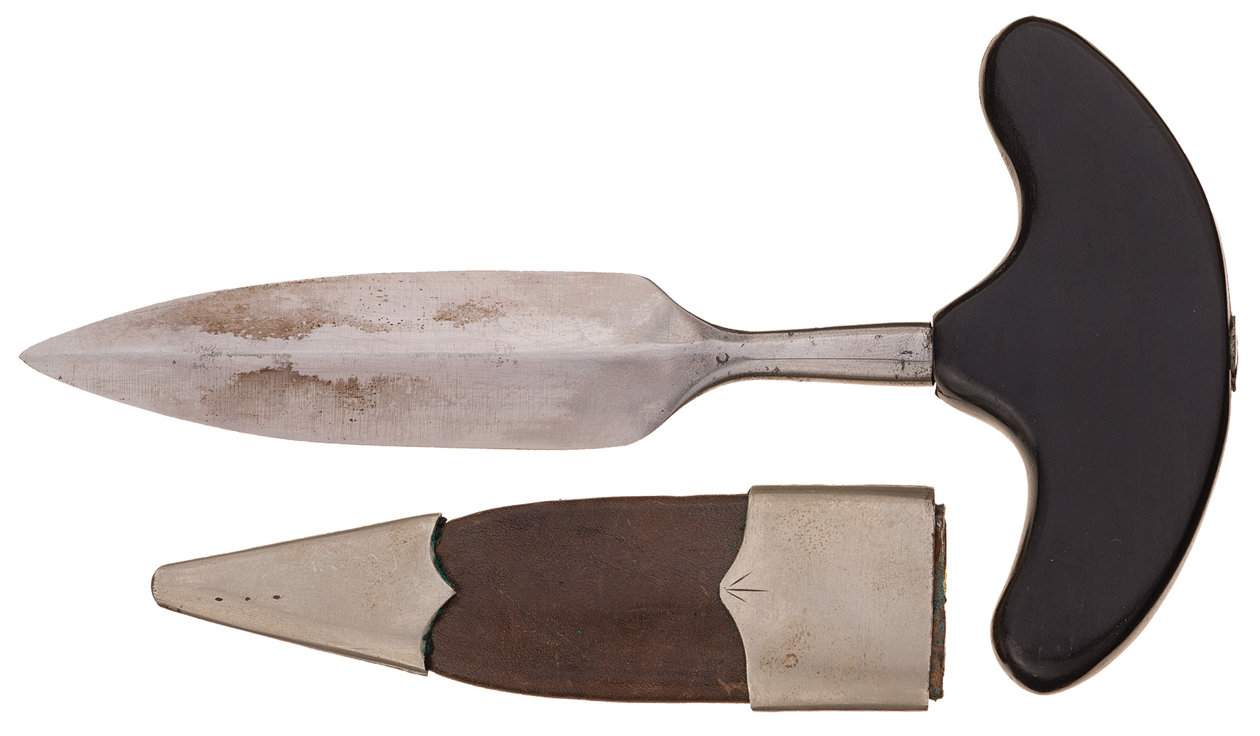 New Orleans Attributed Push Dagger with Sheath | Rock Island Auction