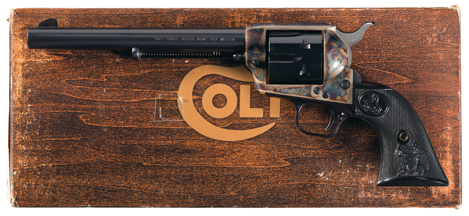 Early Third Generation Colt Single Action Army Revolver with Box | Rock ...